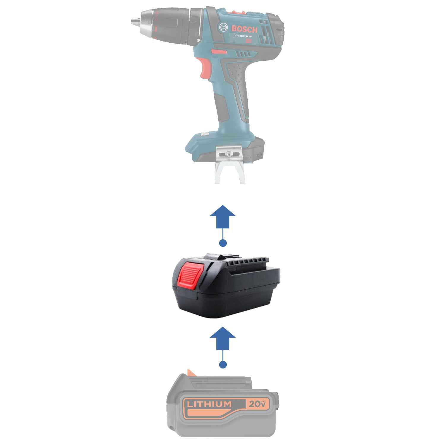 Black and Decker Battery Adapter to Bosch – Power Tools Adapters | Canada