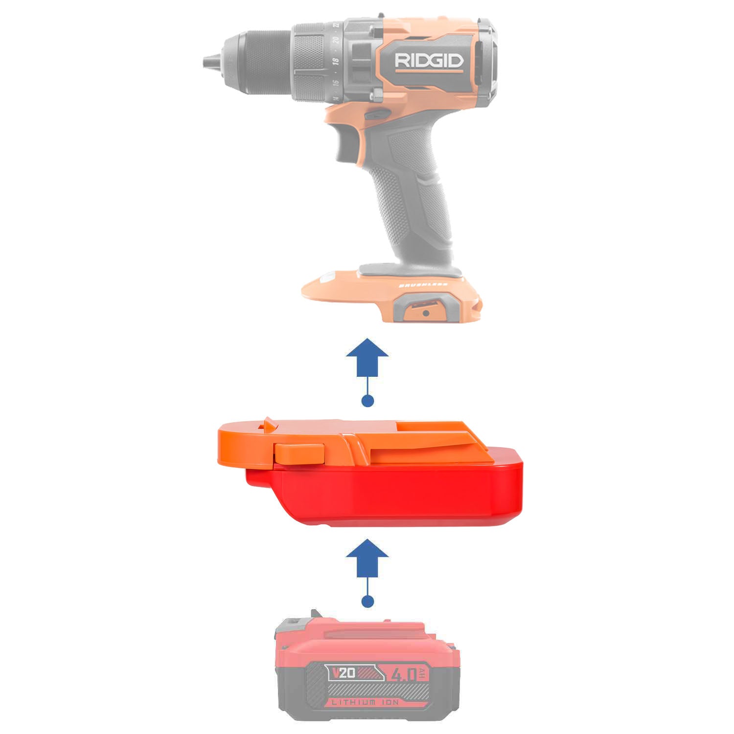 Craftsman 20V to Ridgid 18V Battery Adapter – Power Tools Adapters | Canada