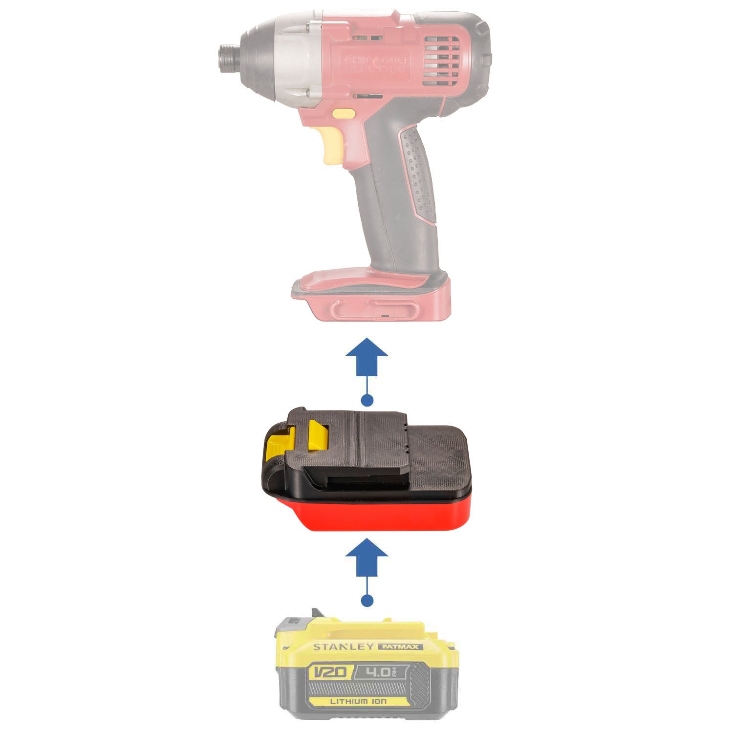 Stanley to Chicago Electric Battery Adapter – Power Tools Adapters | Canada